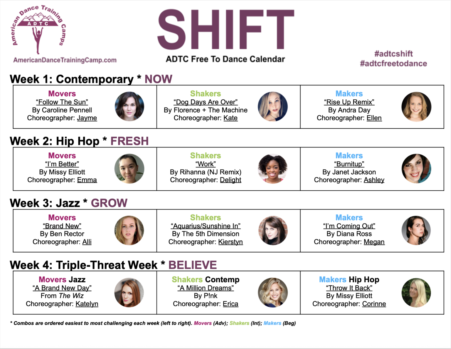 Free Online Dance Classes (Full 60-Min Tutorials) | ADTC